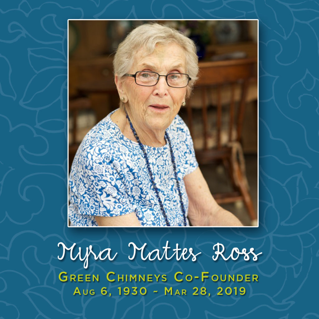 Celebration of Life: Myra Mattes Ross - Green Chimneys